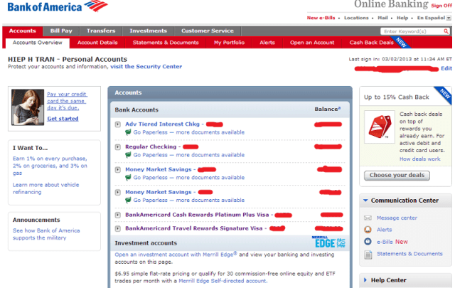 Bank of America’s credit cards: an insider’s view – Hiep's Finance